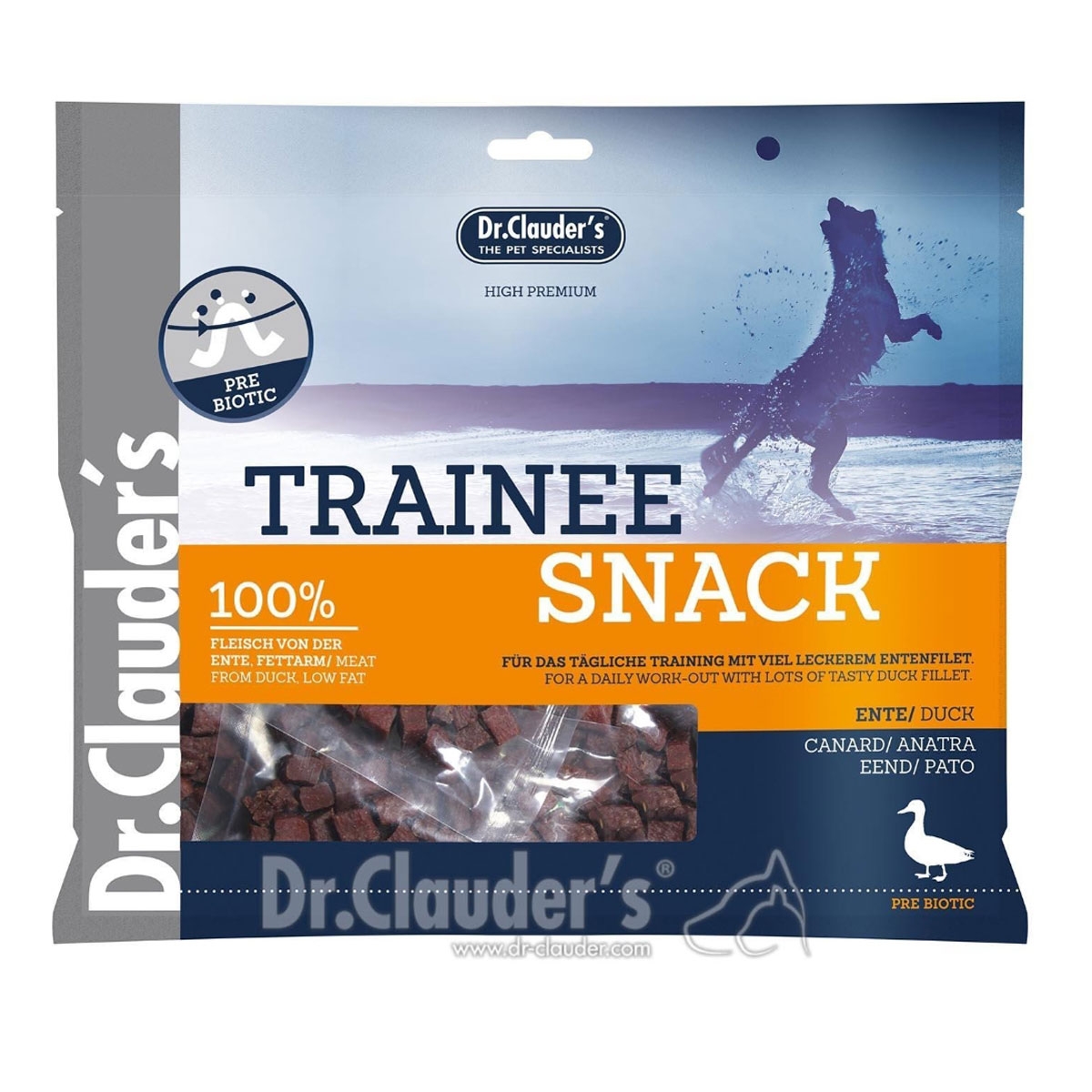 Dr. Clauders Trainingssnack Ente - 100% Naturleckerlis für Hunde